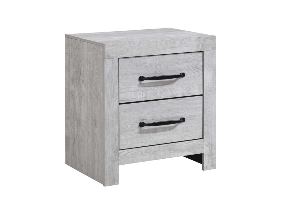 Derby Rustic White Nightstand | Nightstands | Surplus Furniture