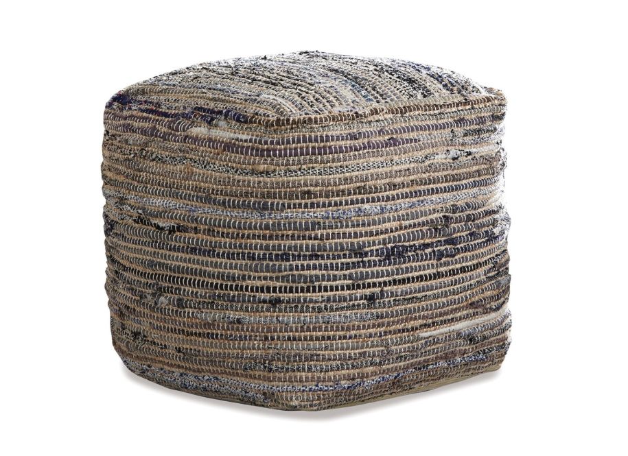 Absalom Denim Pouf