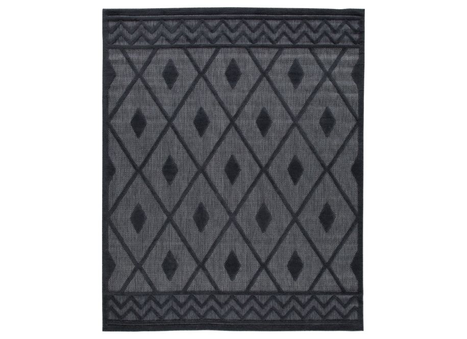 Averlain Black Indoor&Outdoor 5x7 Area Rug