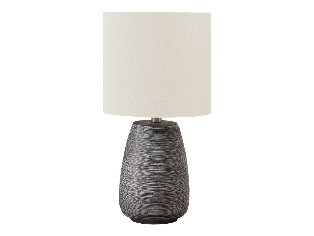 Grey Ceramic 19\" Table Lamp Promo